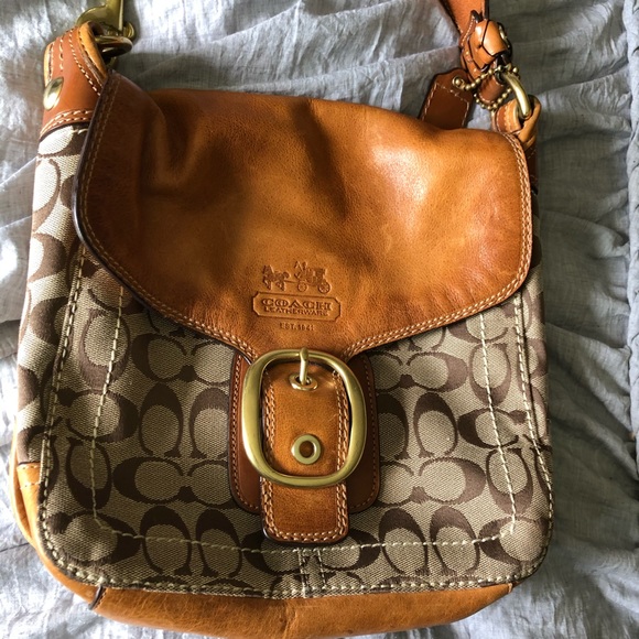 Coach | Bags | Coach Bleeker Signature Flap Bag | Poshmark
